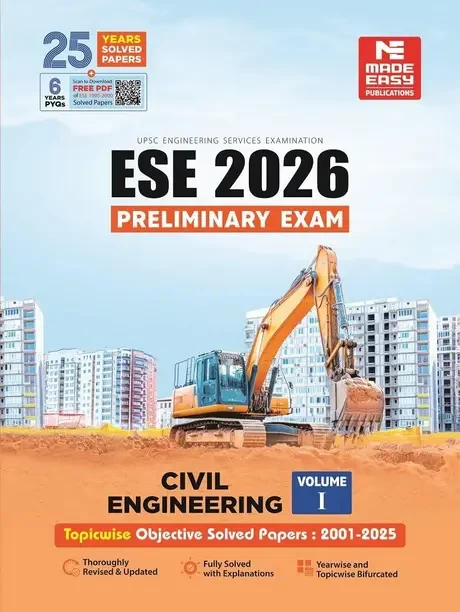 BookBharat - ESE 2026 Electrical Engineering Volume 1 Solved Papers by MADE EASY | 25 Years PYQs ...
