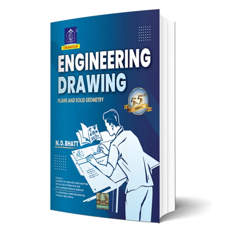 BookBharat - Engineering Drawing: Plane and Solid Geometry by N.D. Bhatt – Comprehensive Guide ...